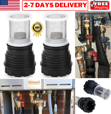 2 Pack H98-510-S Filter Inlet Screen Assembly for Rinnai Tankless Water ...