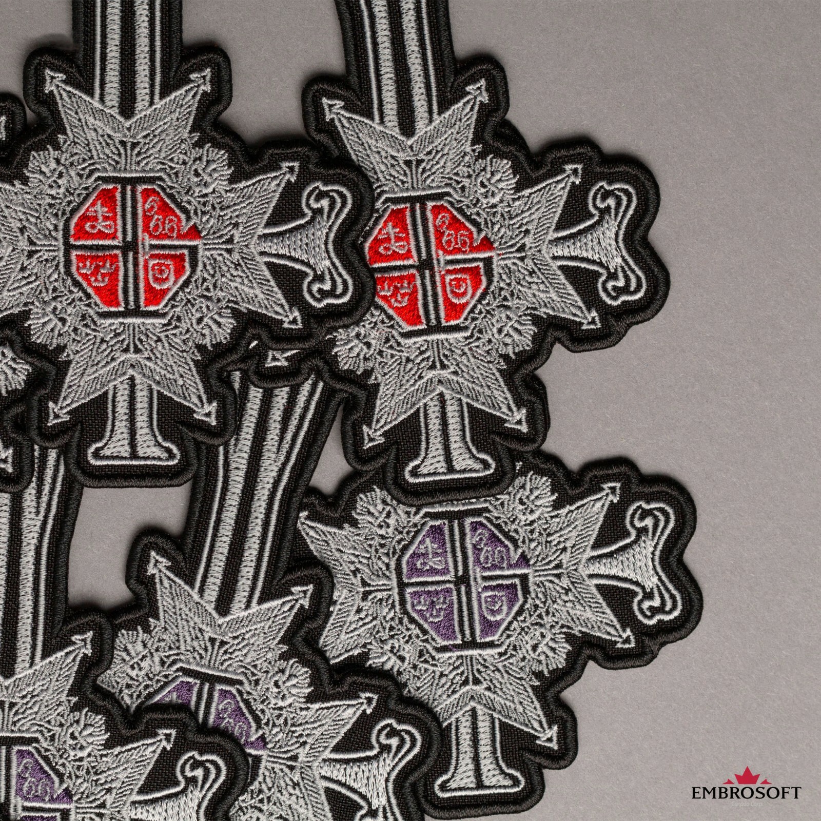 Ghost band Papa Emeritus Grucifix RED LARGE Patch Iron On / Sew On | eBay