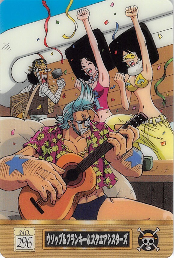 One Piece Trading Card Gumi No.296 Normal Usopp Franky Mozu Kiwi Square ...