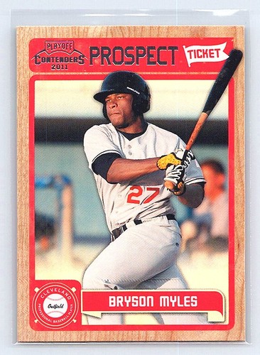2011 Playoff Contenders Bryson Myles #RT32 Cleveland Indians | eBay