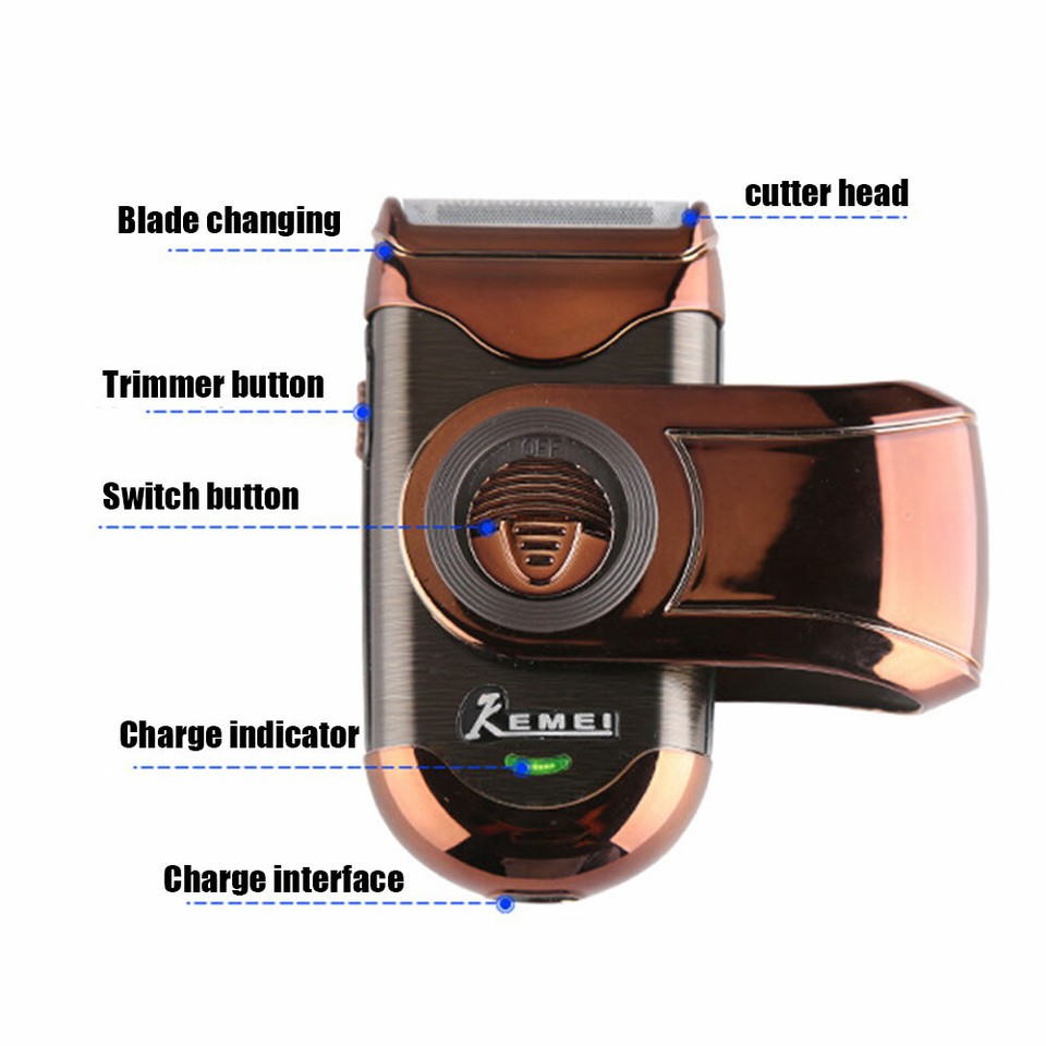 Men's Electric Shaver Trimmer Razor Rechargeable Hair Beard Shaving ...