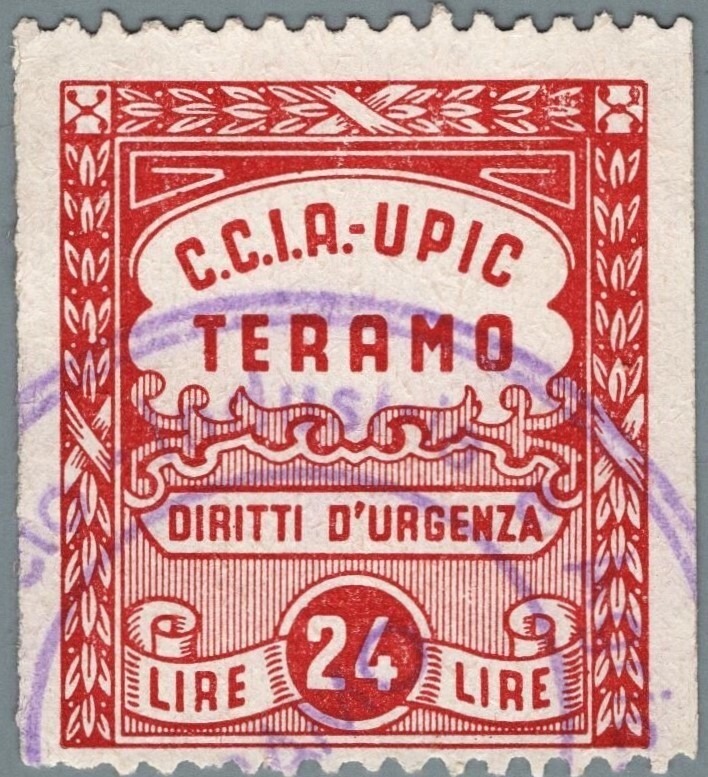 FI1464 - Marche bollo - diritti camerali: Commercio Teramo Urgenza | eBay