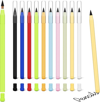 Inkless Pencil Everlasting Pencil Infinity Pen + Eraser Reusable ...