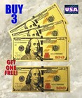 24K GOLD Plated Foil 💥$100 Dollar Bill Collectible Novelty Collection ...