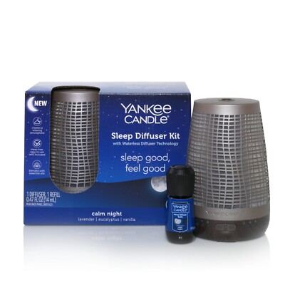 Yankee Candle Sleep Diffuser Kit With Waterless Diffuser Technology ...