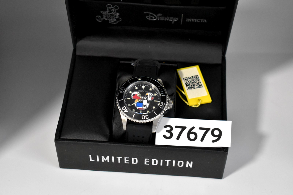 Invicta Disney Mens 44mm Mickey Mouse Abstract Limited Edition Black ...