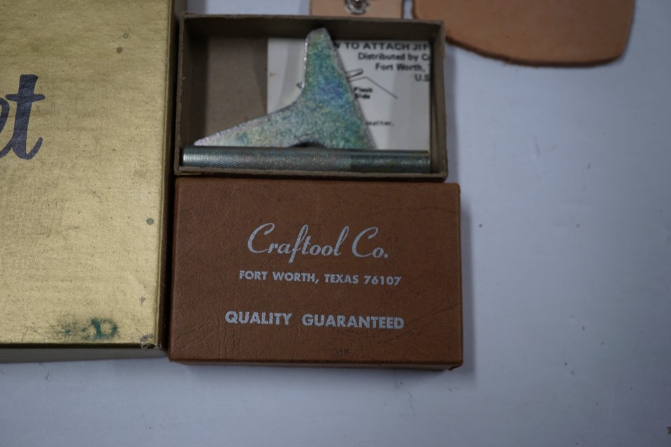 Vintage nice Lot of Leather Carving Tools Stamps all Craftool Co. USA ...