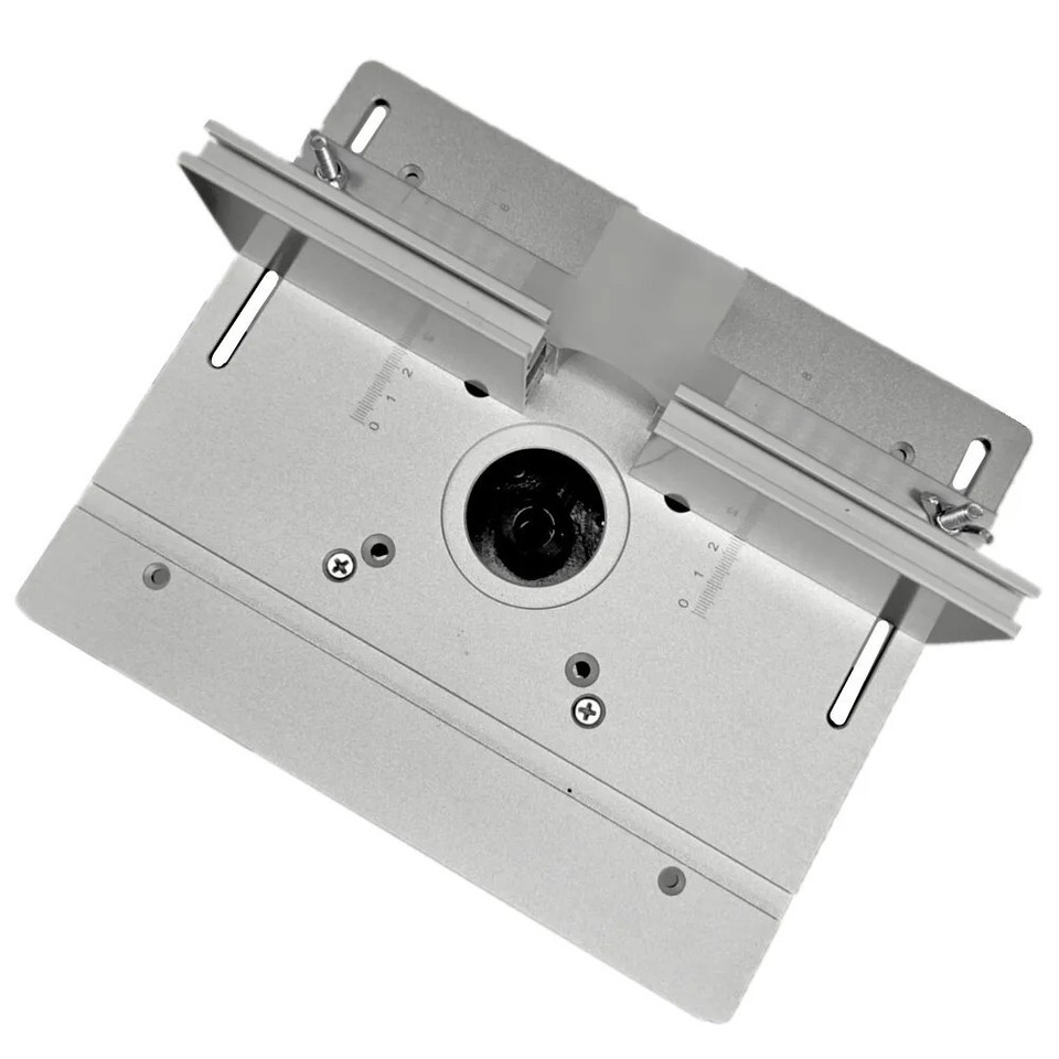 2 In 1 Aluminum Router Table Insert Plate for Wood Router Trimming ...