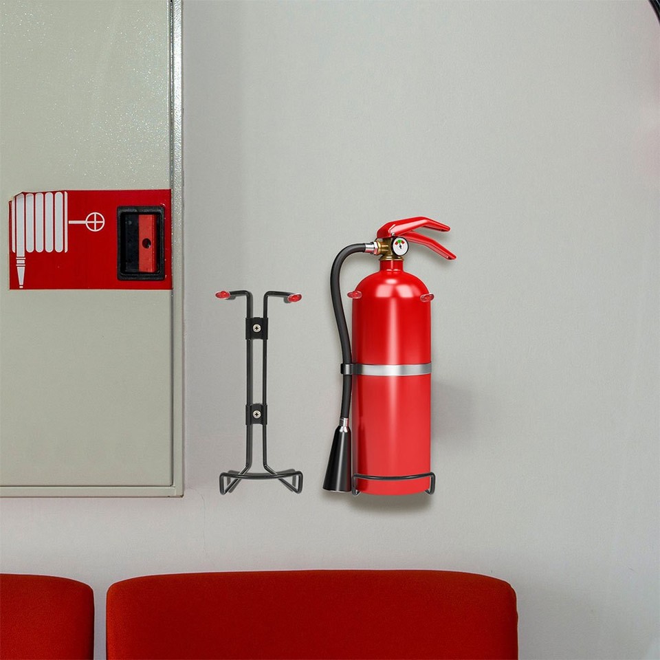2 Pcs Fire Extinguisher Wall Hook Fire-fighting Equipment Bracket ...