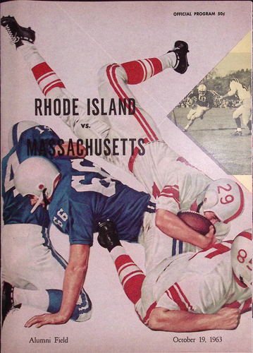 1963 Rhode Island vs Massachusetts Alumni Field Official Football ...