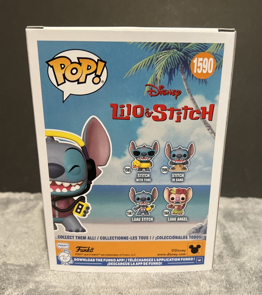 Funko Pop! Disney Stitch With Headphones #1590 LE 9500 Pieces Target ...