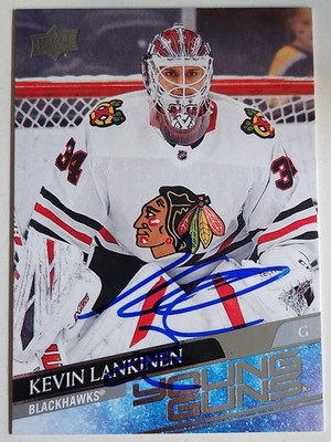 Kevin Lankinen Signed 2020-21 UD Young Guns Rookie Card #491 ...