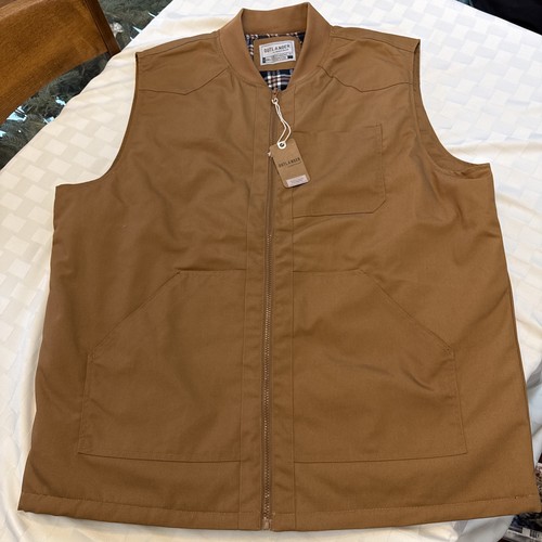 New Outlander by Craft Flow Men's Tobacco Brown Quilted Flannel Lined ...