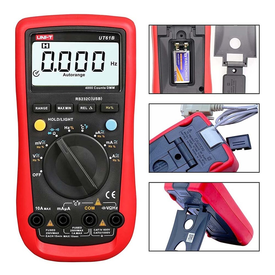 M094 UNI-T UT61B Modern Digital Multimeters Voltage Current Multi ...