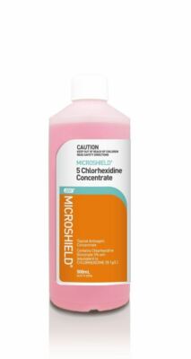 Microshield 5 Chlorhexidine Concentrate 5% 500ml - Each | eBay