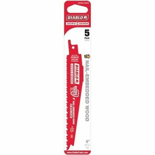 Diablo Demo Demon 9in Reciprocating Carbide Saw Blade - DS0906CWS3 for ...