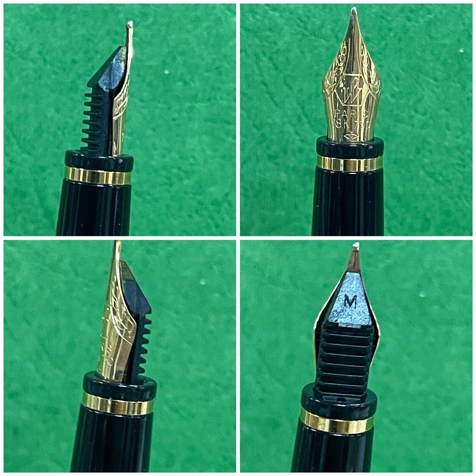 Waterman Preface Gold Finish Fountain Pen 18k-750 M nib Box Excellent ...