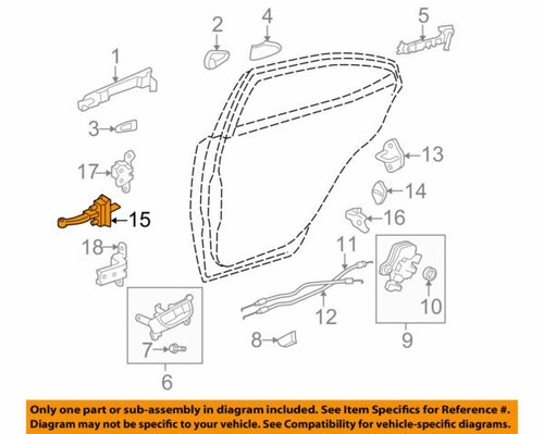 68640-53021 Toyota Check assy, rear door, lh 6864053021, New Genuine ...