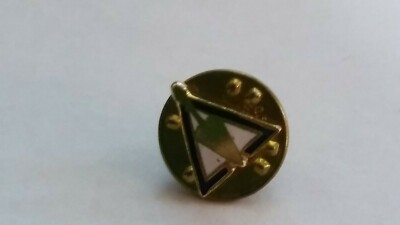 Masonic Trowel in the Triangle Gold Plated Enamel Tiny Lapel Pin | eBay