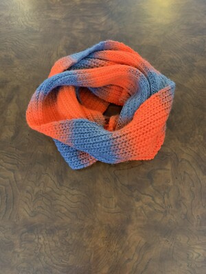 Kate Spade Saturday Orange Gray Ombre Infinity Scarf | eBay