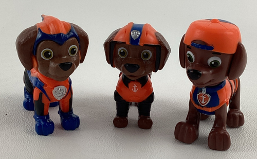 Paw Patrol Rescue Pups Zuma Action Figure Lot Brown Labrador Dog Spin ...