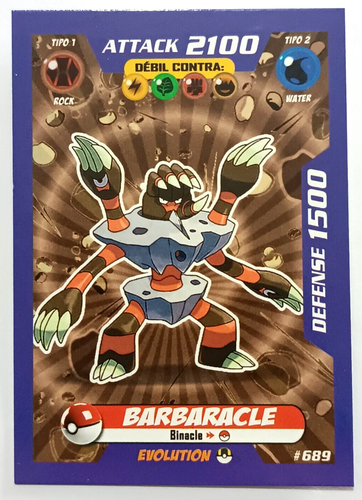 CARD POKEMON 3R VOL. I #010 BARBARACLE 2018 Kalos PERU South America ...