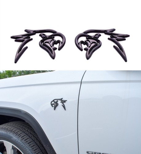 Gloss Black TRAILHAWK Trail Hawk Emblem Decal Nameplate Fit Jeep Dodge ...