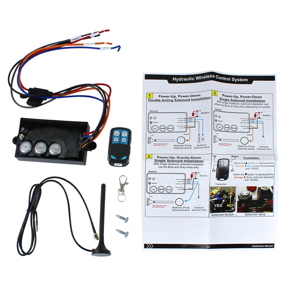 Dump Trailer Wireless Remote Control System 12 volt Hydraulic Lift ...