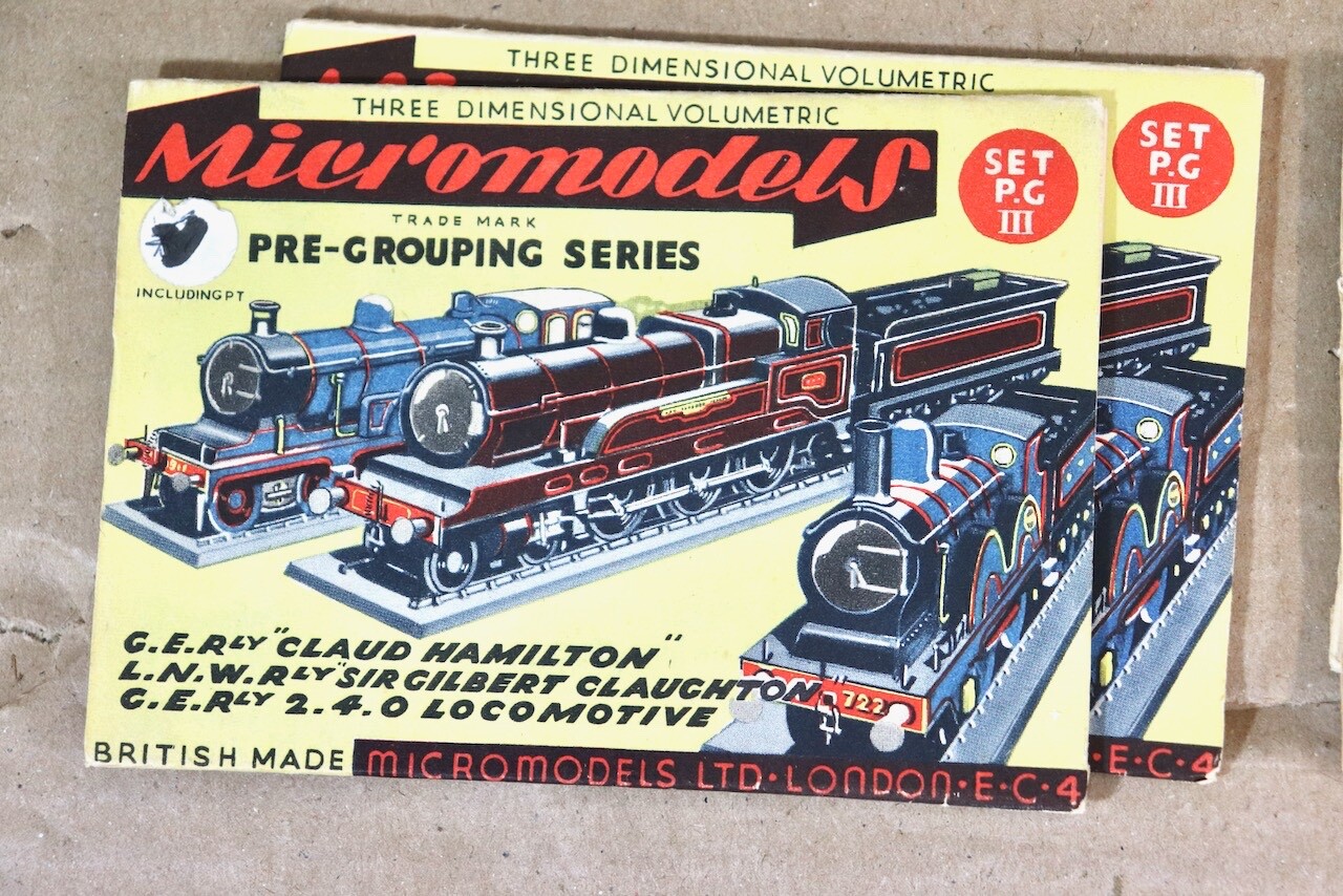 MICROMODELS LOCOMOTIVE COACH & WAGON MODEL RAILROAD PAPER MODELS og | eBay