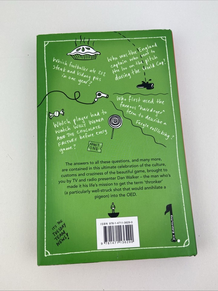 Dan Walker's Football Thronkersaurus by Dan Walker 2014, Hardcover Book ...