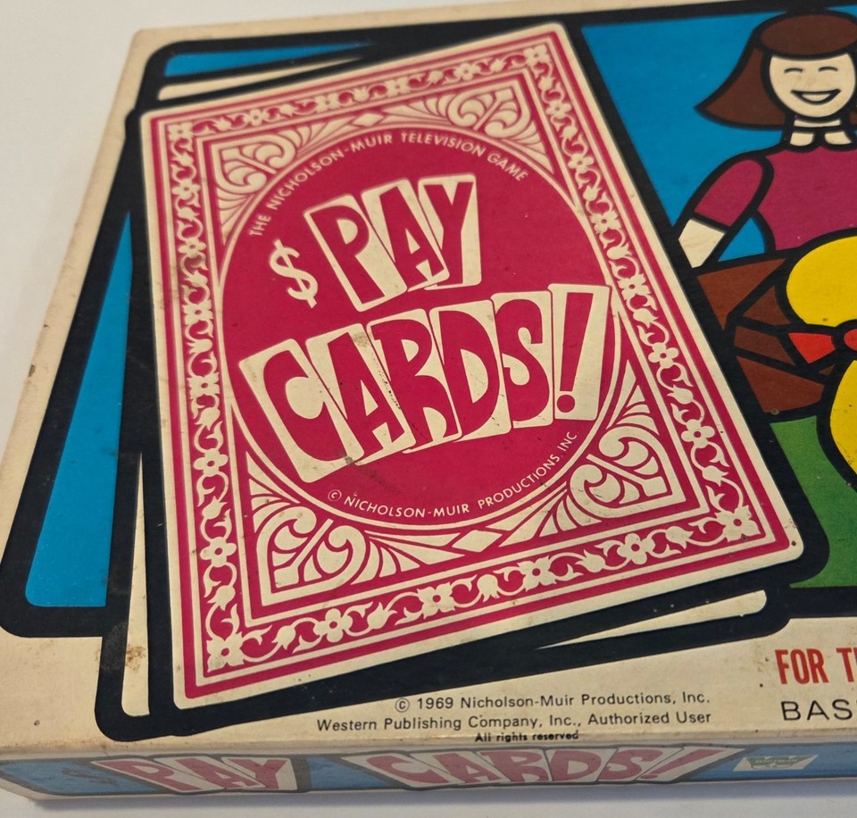 VINTAGE 1969 Nicholson-Muir Television Game Show PAY CARDS! ** Complete ...