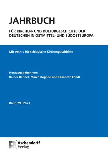 Jahrbuch Für Kirchen- und Kulturgeschichte der Deutschen in Ostmittel ...