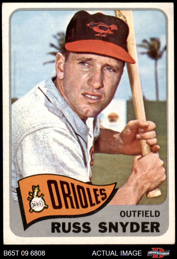 1965 Topps #204 Russ Snyder Orioles 5.5 - EX+ | eBay
