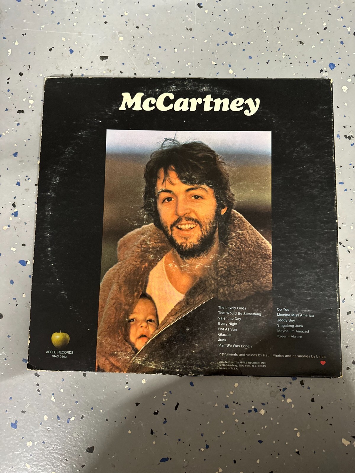 PAUL MCCARTNEY Record LP Vintage Vinyl, 2-sided, Apple Records, 1970 | eBay