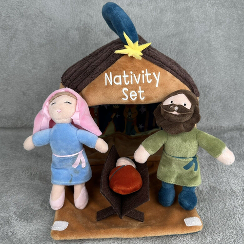Mud Pie Plush Nativity Set Toy Mary Joseph Baby Jesus Soft Dolls | eBay