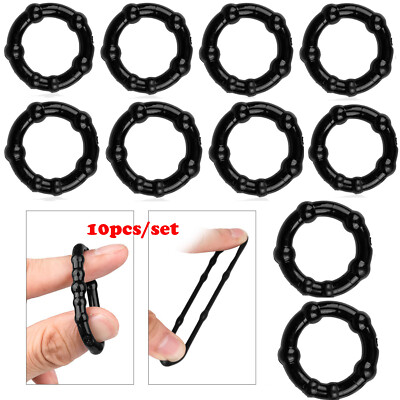 Cock Ring Stay Hard Penis Enhancer 10 Pack Erectile Dysfunction Sex ...