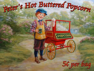 Peter's Hot Buttered Popcorn Little Children Peddlers by Lee Dubin ...