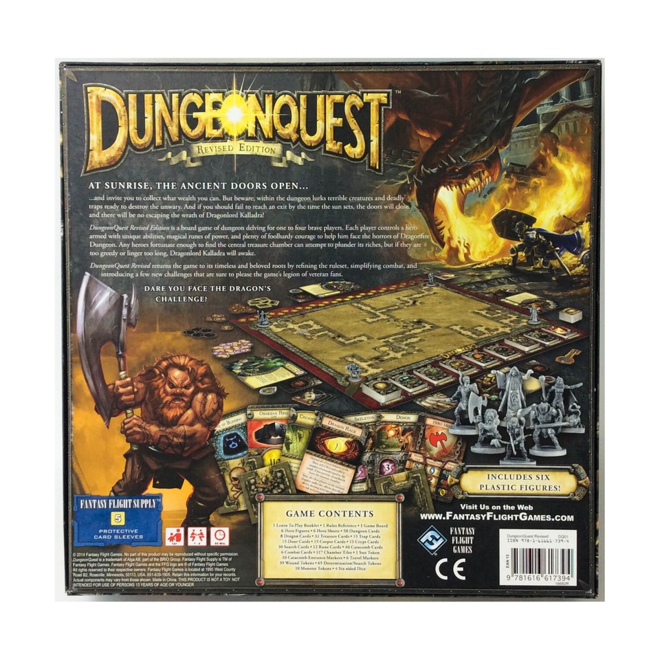 FFG Boardgame DungeonQuest (Revised Ed) Box VG+ | eBay