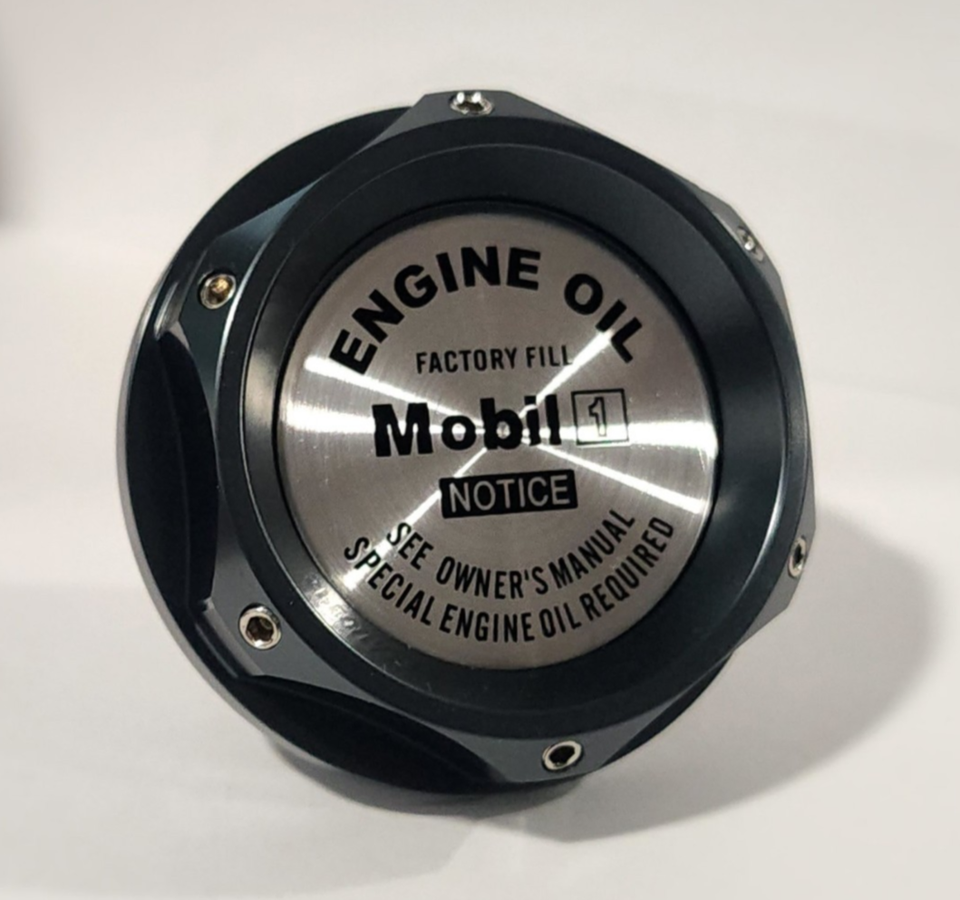 Gunmetal Billet Racing Engine Oil Cap Mobil 1 | Toyota Camry Tacoma ...