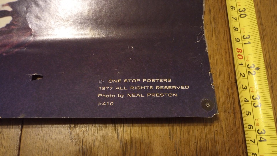Led Zeppelin Jimmy Page Poster 1977 One Stop Posters Neal Preston | eBay