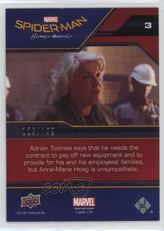 2017 Marvel Spider-Man Homecoming Red Foil Anne Marie Hoag Move It and ...