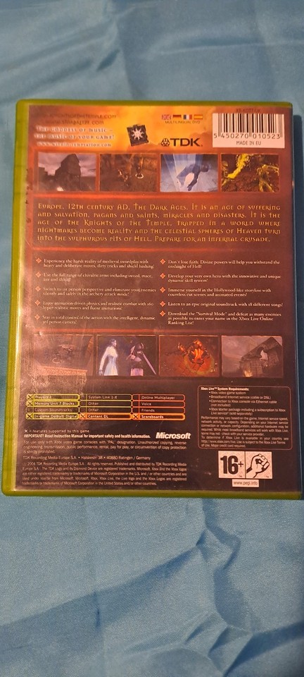 Knights Of The Temple Infernal Crusade Microsoft Xbox Original | eBay UK