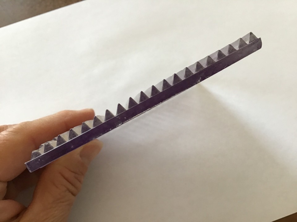 4 x 4 Prism Glass Window Pane Tile ~ Like Luxfer ~ Lavender ~ Antique ...