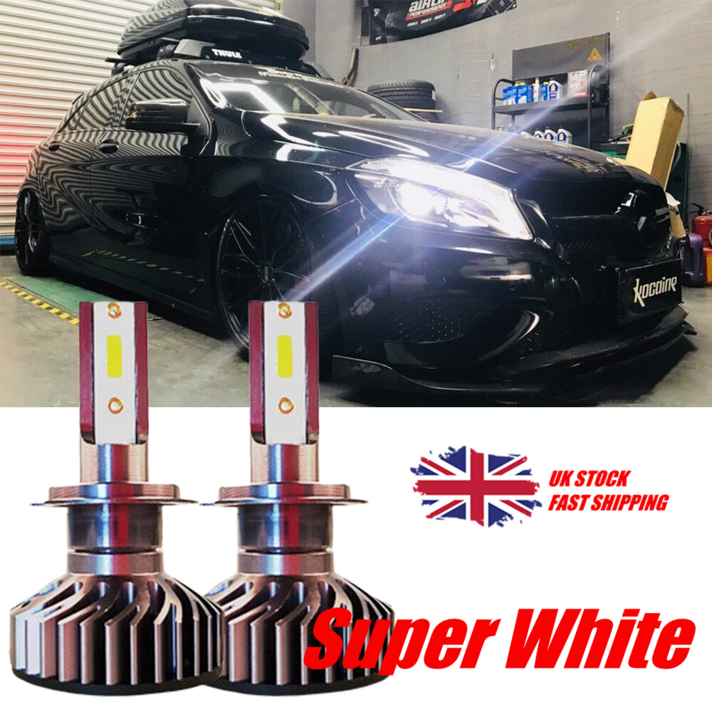 FOR Mercedes A Class W176 Canbus 2x Bulbs H7 LED Headlights Low Beam ...