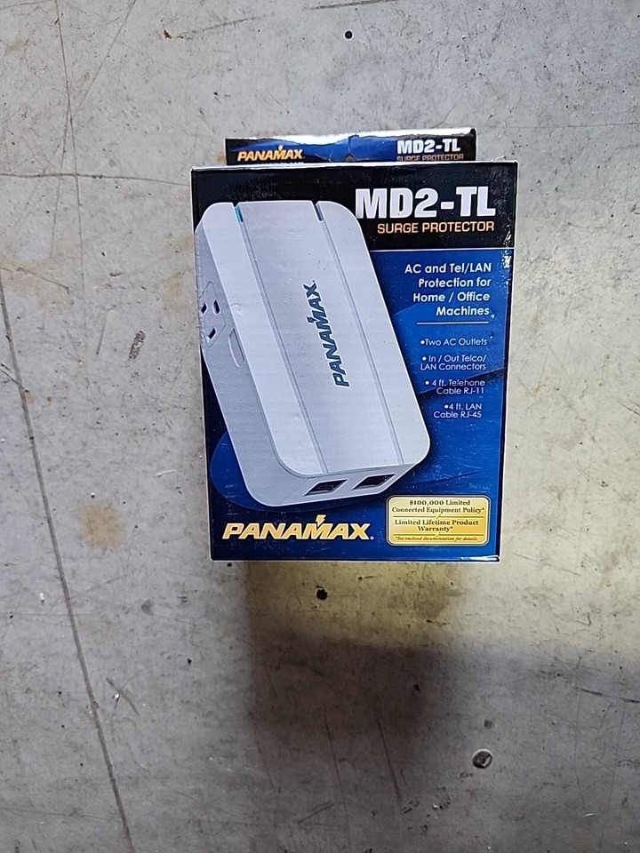 Panamax MD2-TL 2-Outlet Direct Plug-In Surge Protector 50616008761| eBay