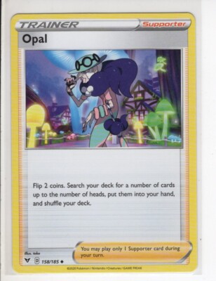 OPAL TRAINER VIVID VOLTAGE SET POKEMON CARD 158/185 LP | eBay