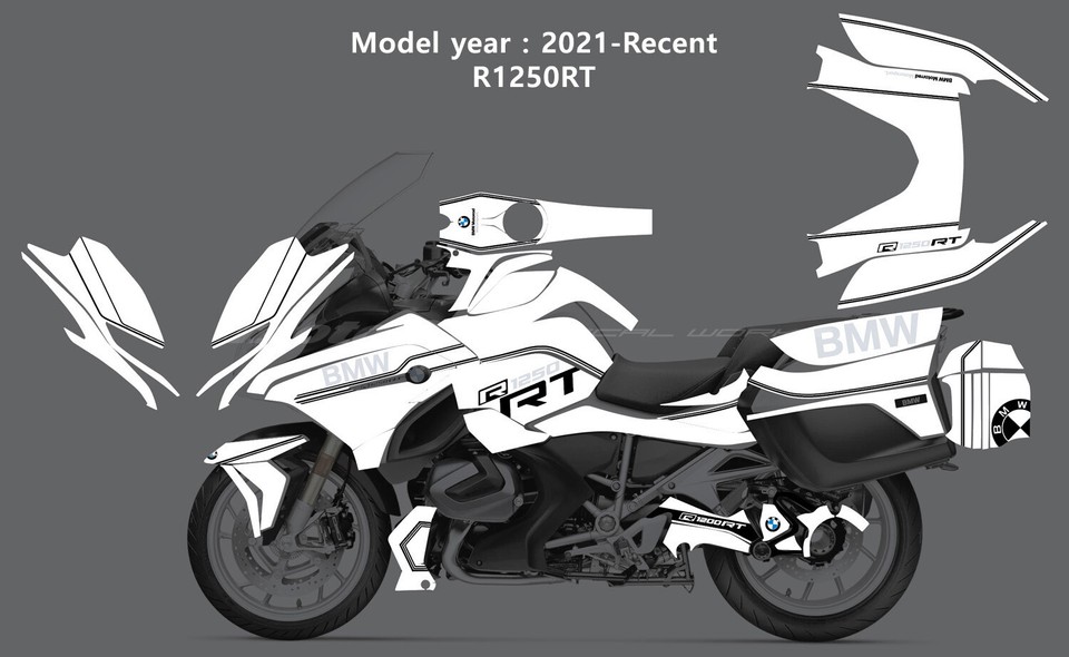 BMW R1250RT / R1200RT motorcycle stickers decals graphics set | eBay