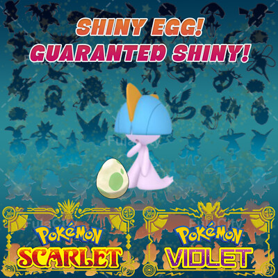 RALTS POKEMON SCARLET VIOLET SHINY EGG 6 IV CUSTOM AVAILABLE | eBay