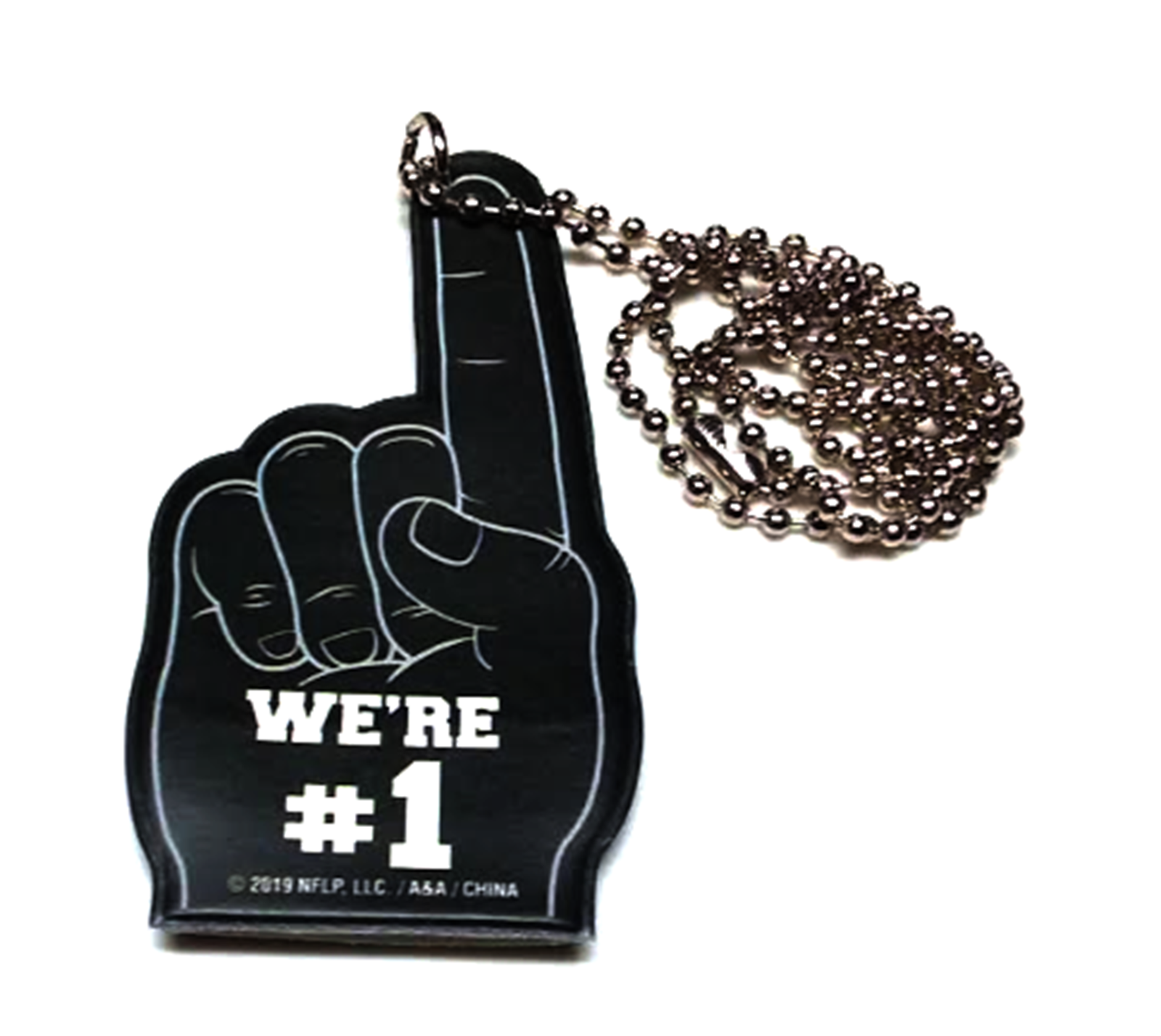 ATLANTA FALCONS NFL PENDANT WERE #1 FINGER 21" CHAIN FOAM-LINED VINYL 2 ...