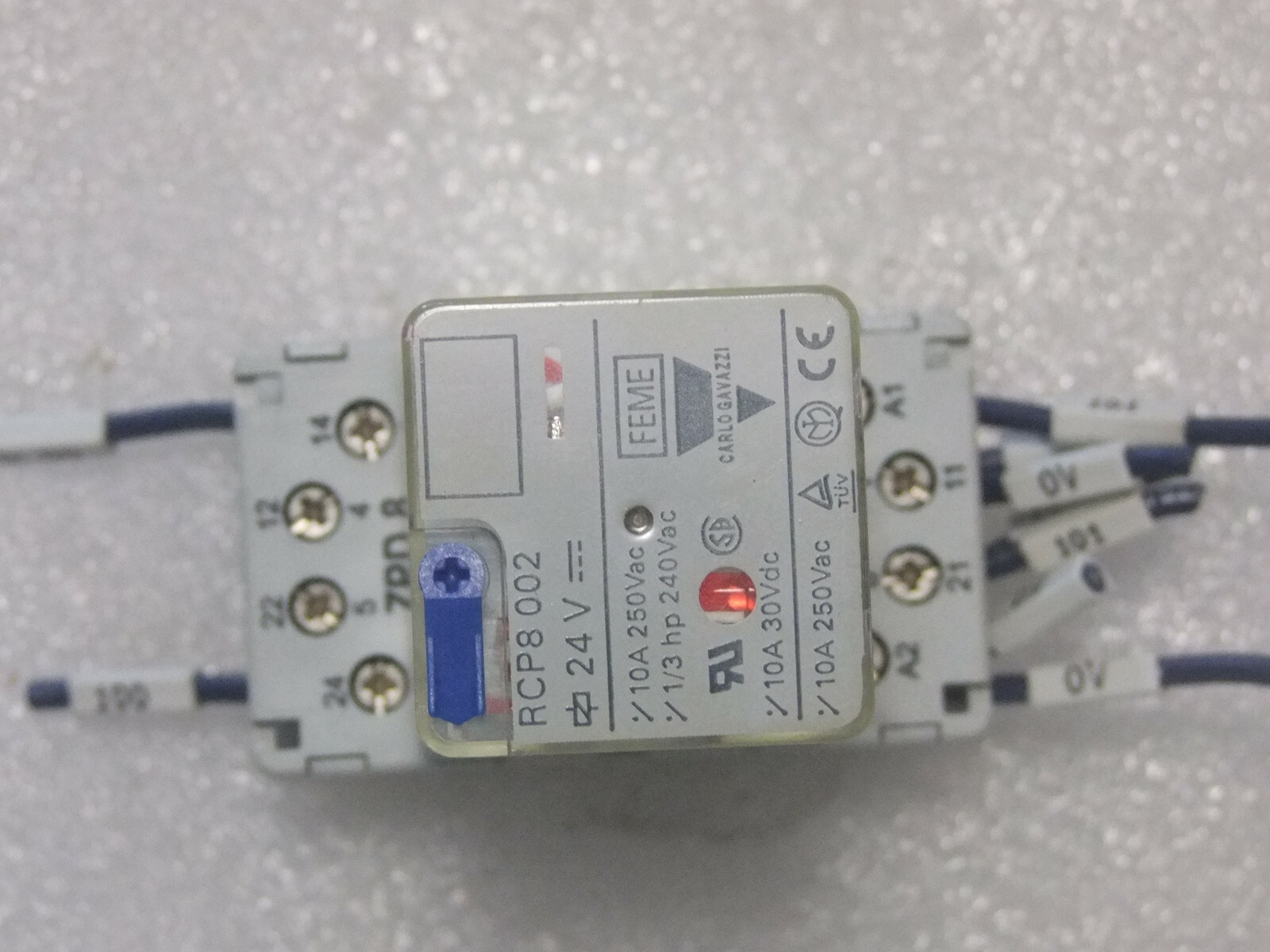 Carlo Gavazzi Relay, RCP8002, 115/120 V 50/60 Hz, 10A, New, 8 PIN | eBay
